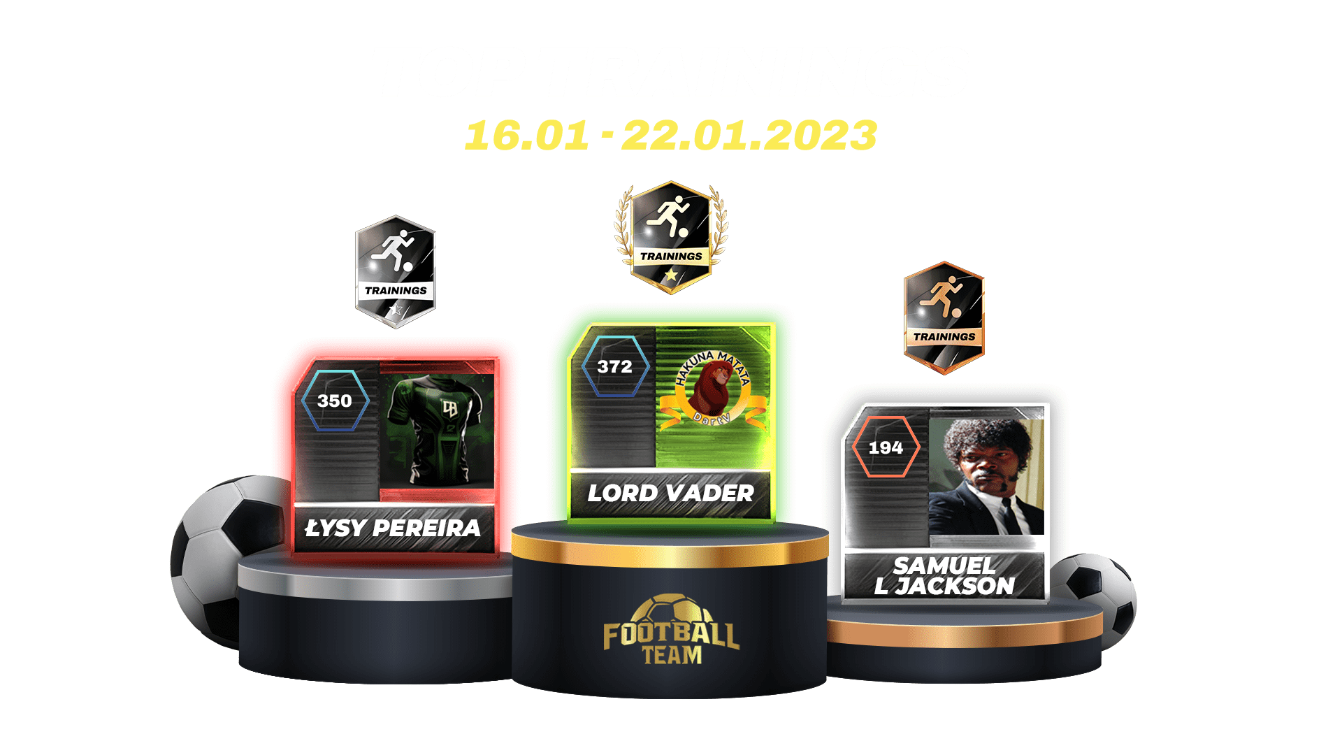 TOP 3 OF THE WEEK - 16-22.01.